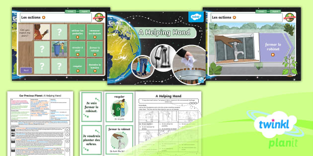 👉 PlanIt Year 6 French Lesson: A Helping Hand - Twinkl