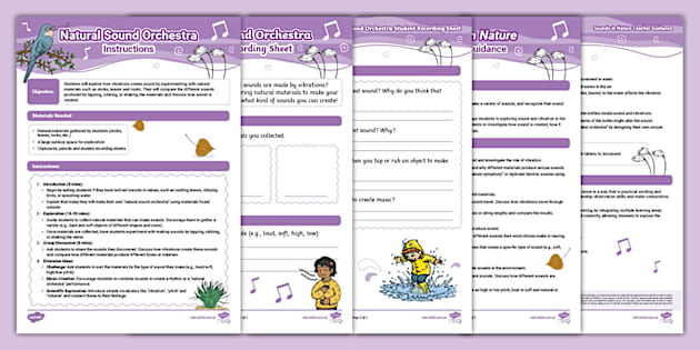 STEM Outdoors: Natural Sound Orchestra - Twinkl