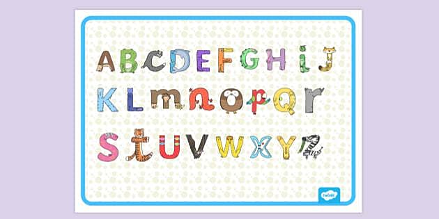 FREE! - The English Alphabet Poster | Display | Primary Resources