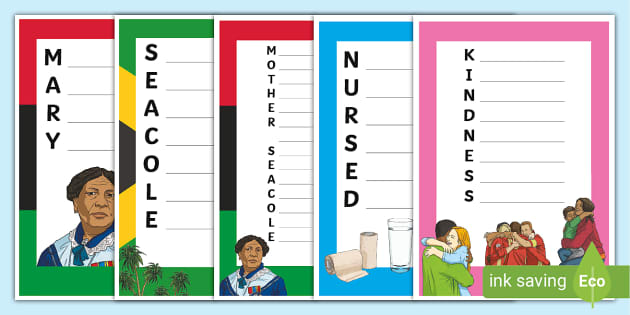Mary Seacole Acrostic Poems Writing Frames - Twinkl