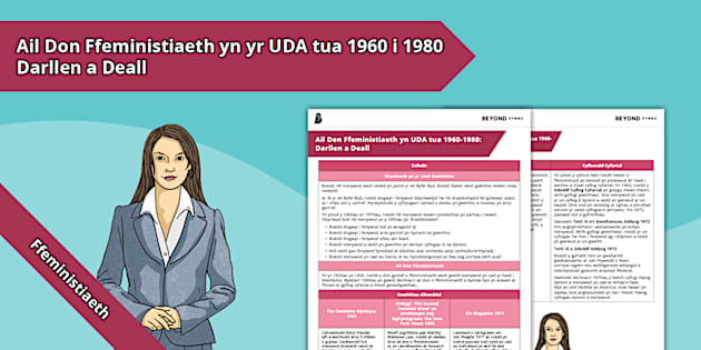 Ail Don Ffeministiaeth yn yr UDA tua 1960 i 1980 Darllen a Deall