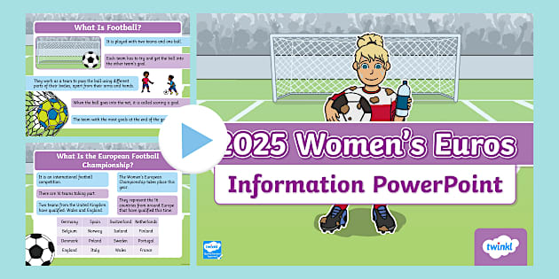 2025 Women’s Euros Information PowerPoint - Twinkl