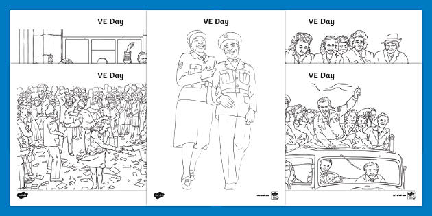 VE Day Colouring Pages | Arts and Crafts | Twinkl - Twinkl