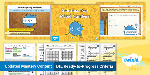 👉 Y4 Add And Subtract Fractions Above 1 Planit Maths Lesson 6