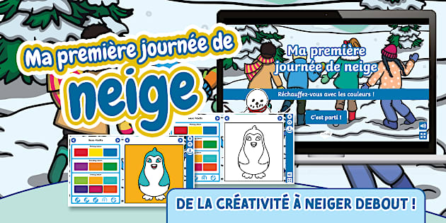 Coloriages Journée De Neige