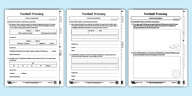 👉 Year 4 Addition and Subtraction Two-Step Maths Word Problems