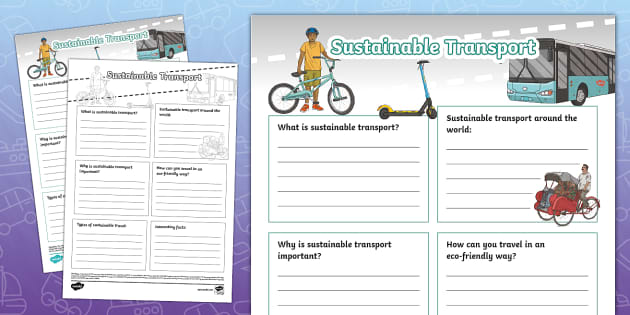 Sustainable Transport Fact File Template (professor feito)