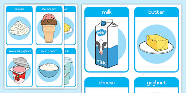 Grade 2 Life Skills Term 2 Diary Products Flashcards (CAPS Aligned)