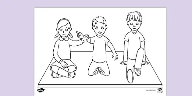 Child Sitting Quietly Clip Art
