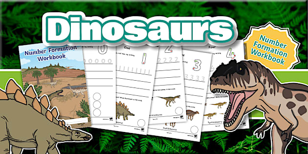 Number Formation Workbook Dinosaurs NZ