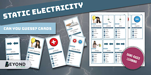 Static Electricity Can You Guess? Cards | Beyond Science