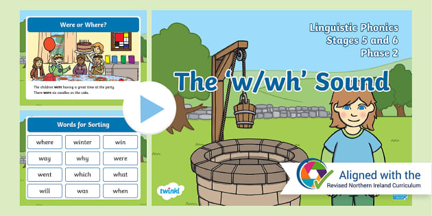 Linguistic Phonics Stages 5/6 Phase 2 w/wh Sound PowerPoint