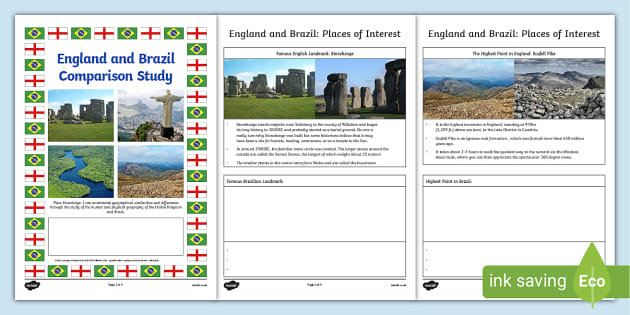 England and Brazil Comparison Study Research Booklet