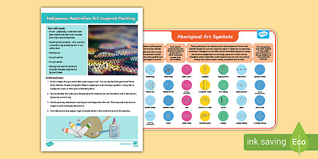Indigenous Australian Art Inspired Painting Activity - Art