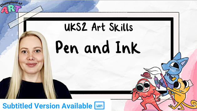 Pen and Ink Art Concept Video - Champions of Art: Take Flight Lesson 1