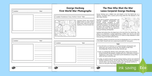 World War 1 Northern Ireland George Hackney Photo Pack