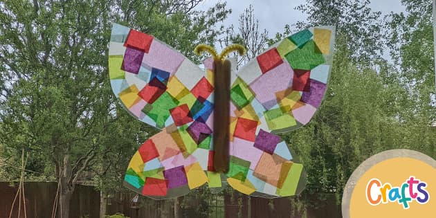 Fluttering Sun Catcher | Butterfly Craft (teacher made)