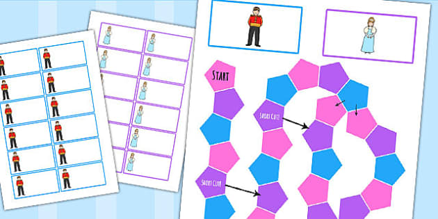 Cinderella Themed Editable Board Game (teacher made)