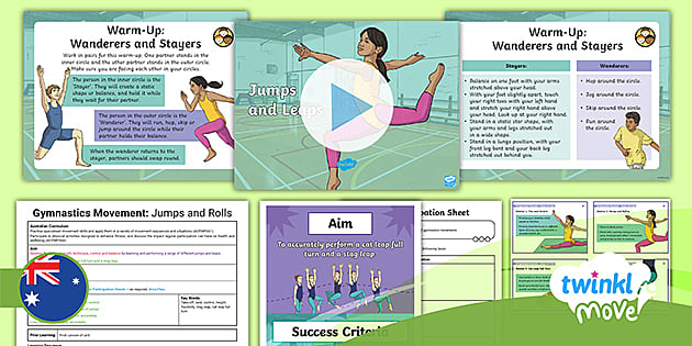 FREE! - Move PE Year 6 Gymnastics: Movement Lesson 1: Jumps and Leaps