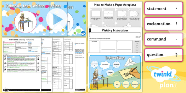 Explorers: Up and Amelia Earhart: Instructions Y2 Genre Unit Pack