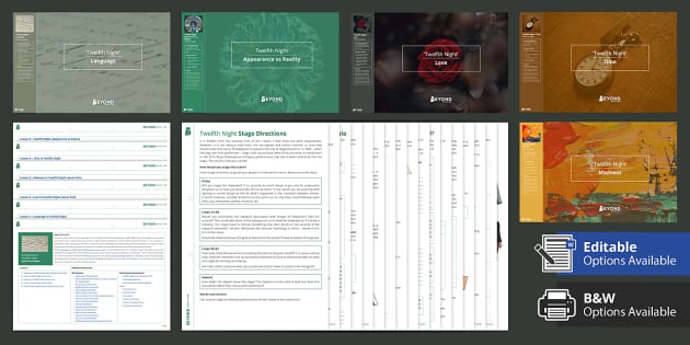Twelfth Night Whole Unit Pack | GCSE | Beyond English