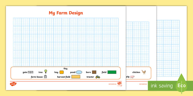 Design Your Own Farm Worksheets - Primary Resource - Twinkl