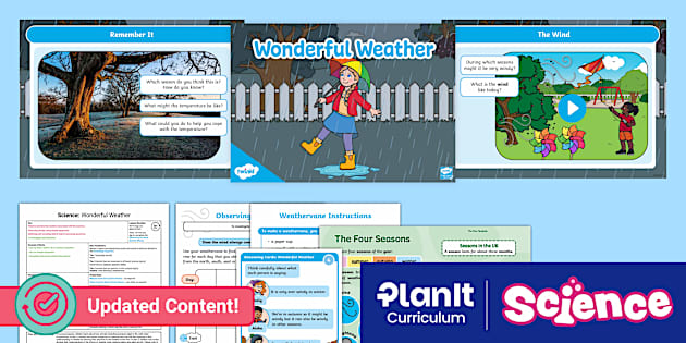 Science: Seasonal Changes Autumn and Winter: Wonderful Weather Year 1 ...