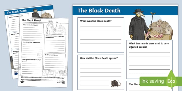 The Black Death Fact File Template (teacher made) - Twinkl