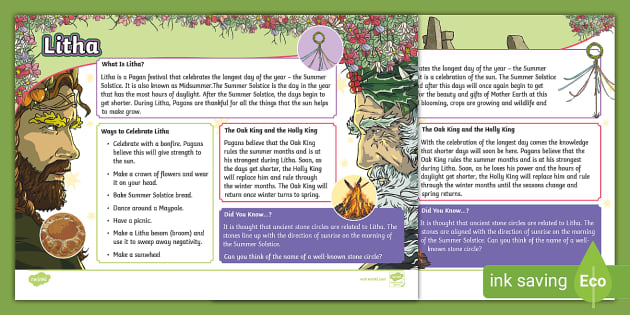 KS2 Litha Differentiated Fact File Pack (teacher made)
