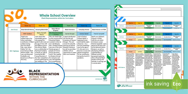 Black Representation: Whole School Overview | Twinkl