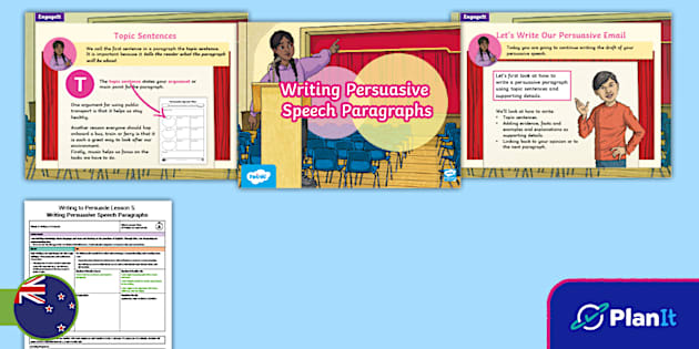 Phase 2 Speeches Lesson 5: Persuasive Speech Paragraphs