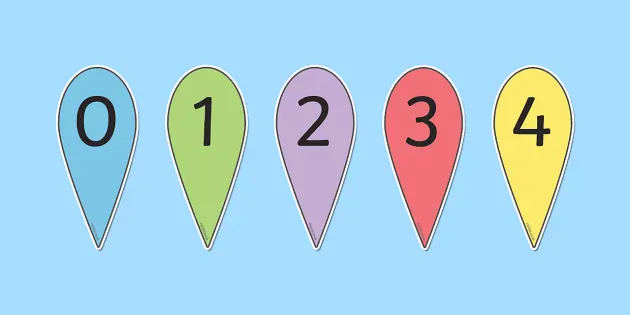 Editable Number Fans (0-9) (teacher made) - Twinkl