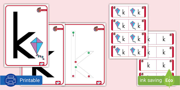 Gr. R Phonics K Poster, Flashcards and Robot Letter - Twinkl