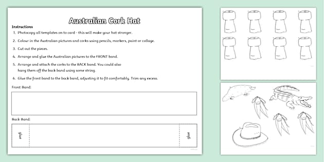 Australian Cork Hat Craft