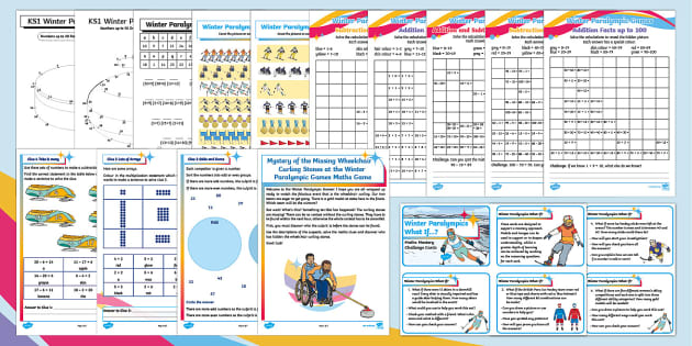 KS1 Winter Paralympics Maths Resource Pack (teacher made)