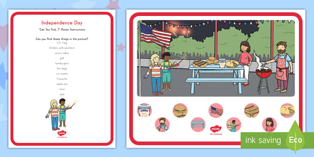 4th of July Can You Find? Picture Activity | Twinkl USA