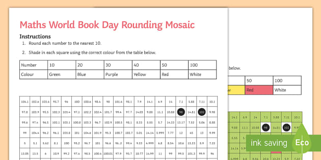 Maths Mosaic: Rounding Worksheet | KS3 Maths | Beyond