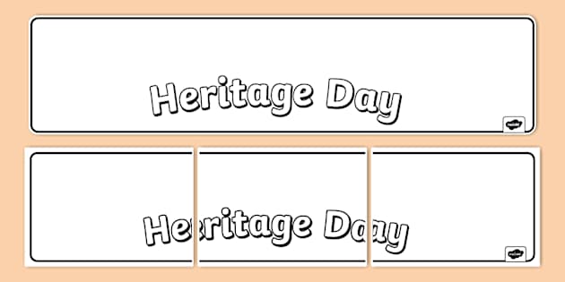 Heritage Day Collaborative Drawing Display Banner - Twinkl
