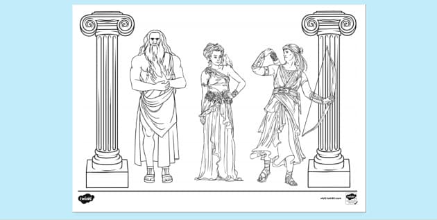 FREE! - Greek Colouring Pages | Colouring Sheets - Twinkl