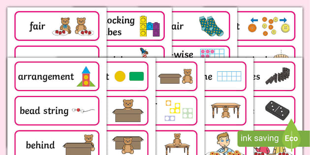 👉 EYFS Maths Vocabulary Cards: Supporting White Rose Maths Find My Pattern