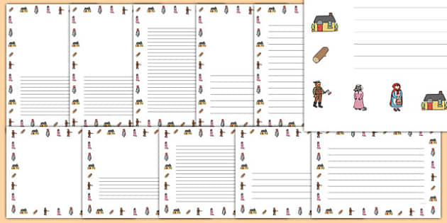 FREE! - Little Red Riding Hood Full Page Borders