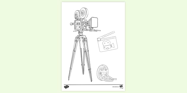 Film Colouring Page | Colouring Sheets (teacher made)