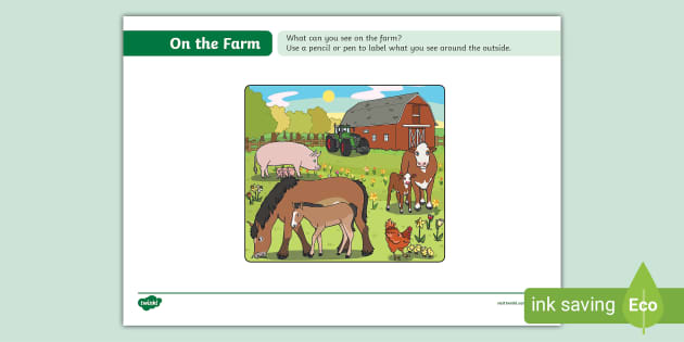 On the Farm Labelling Activity | EYFS and KS1 - Twinkl