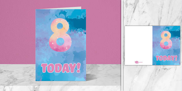 8 Today Card | Twinkl Party (Hecho por educadores) - Twinkl