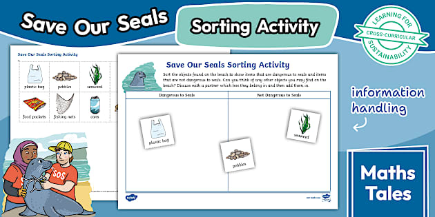 Save Our Seals Sorting Activity