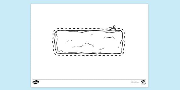 Medium Rectangular Boulder Colouring Sheet | Colouring Sheets