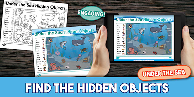 Under the Sea Hidden Objects Activity (teacher made)