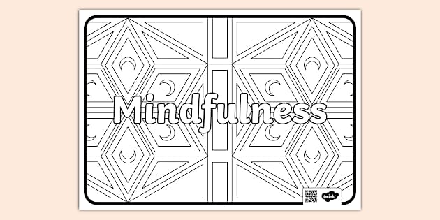 Values Mindful Coloring - Mindfulness (teacher made)