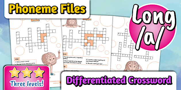 Long a Differentiated Crossword Set
