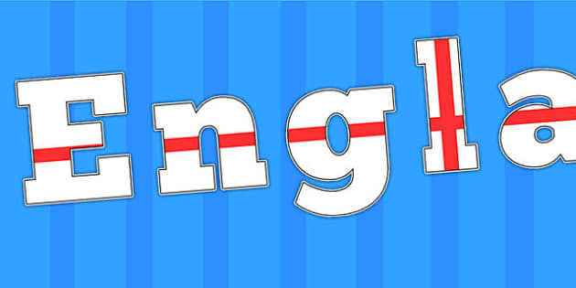 FREE! - England A4 Display Lettering (teacher made)